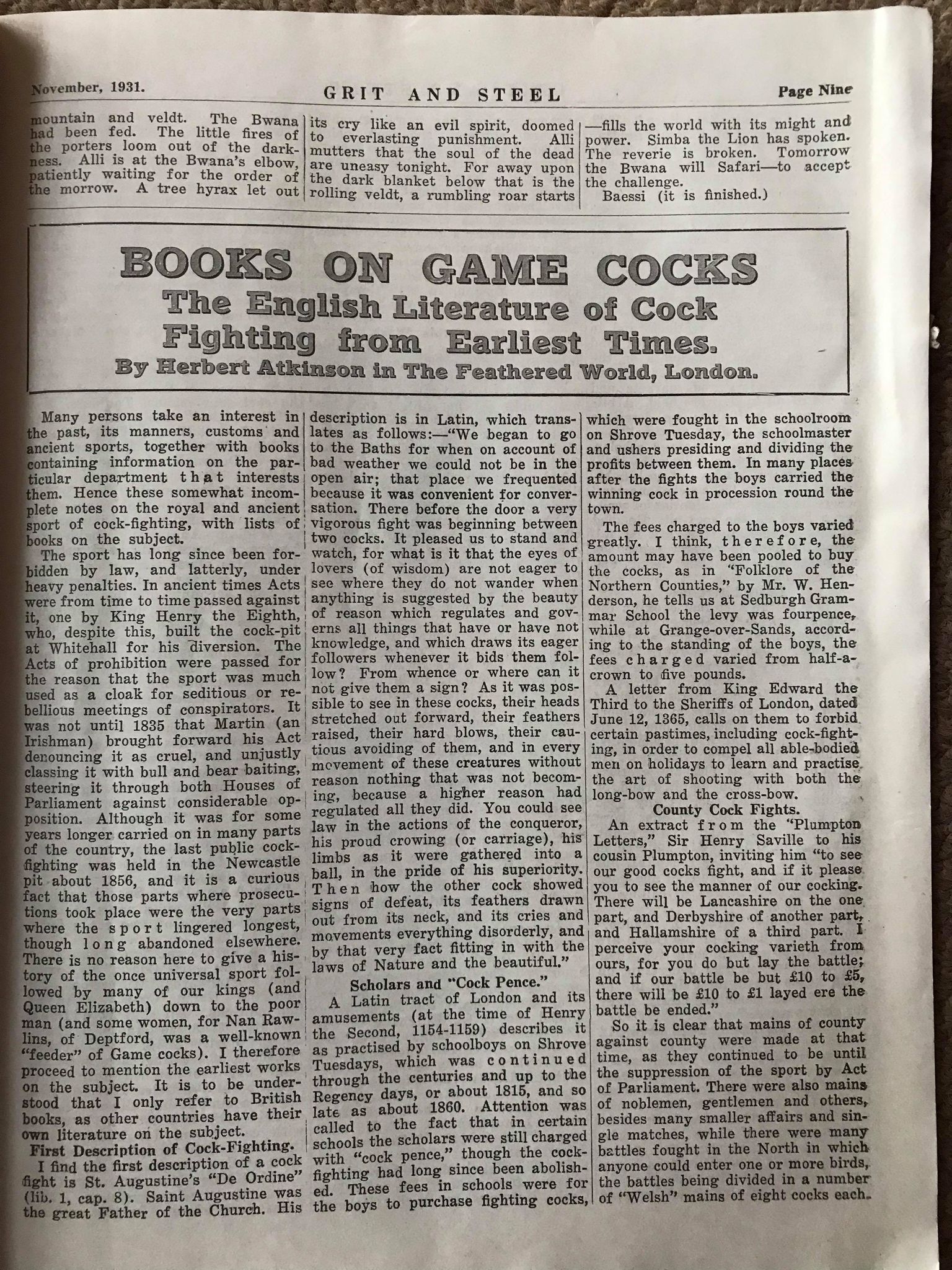 The Works Of Herbert Atkinson, with some personal notes - trewalla.com